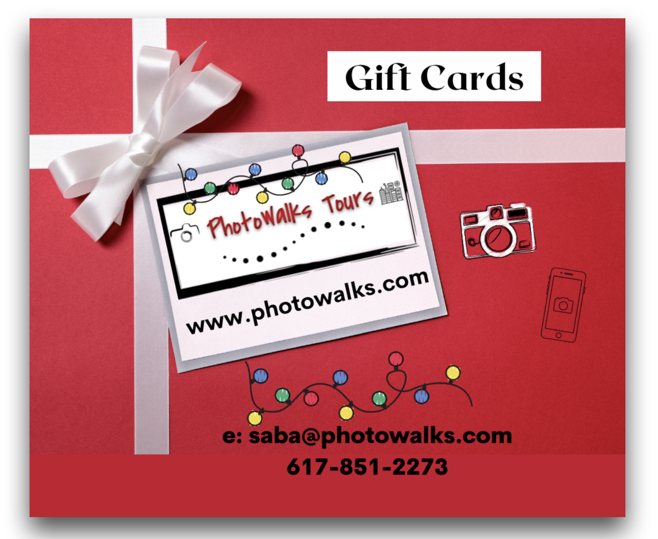 Boston Gift Card Ideas | PhotoWalks Boston Tours